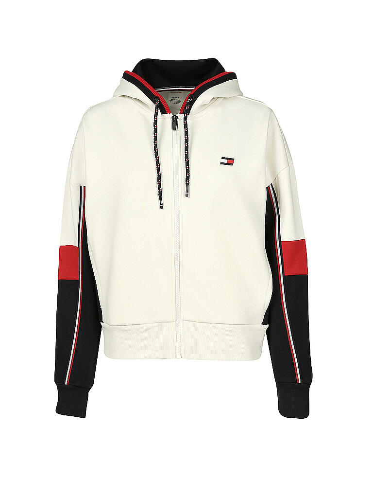TOMMY SPORT Damen Hoodie Colorblock weiB